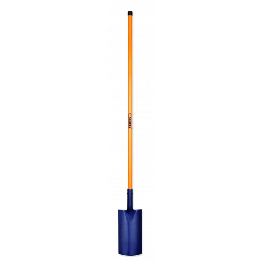 Insulated Post Hole Spade with 54" Handle Blade size 5.5" x 12 ...